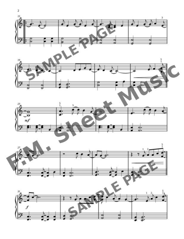 California Kids (Easy Piano) By Weezer - F.M. Sheet Music - Pop Arrangements by Jennifer Eklund